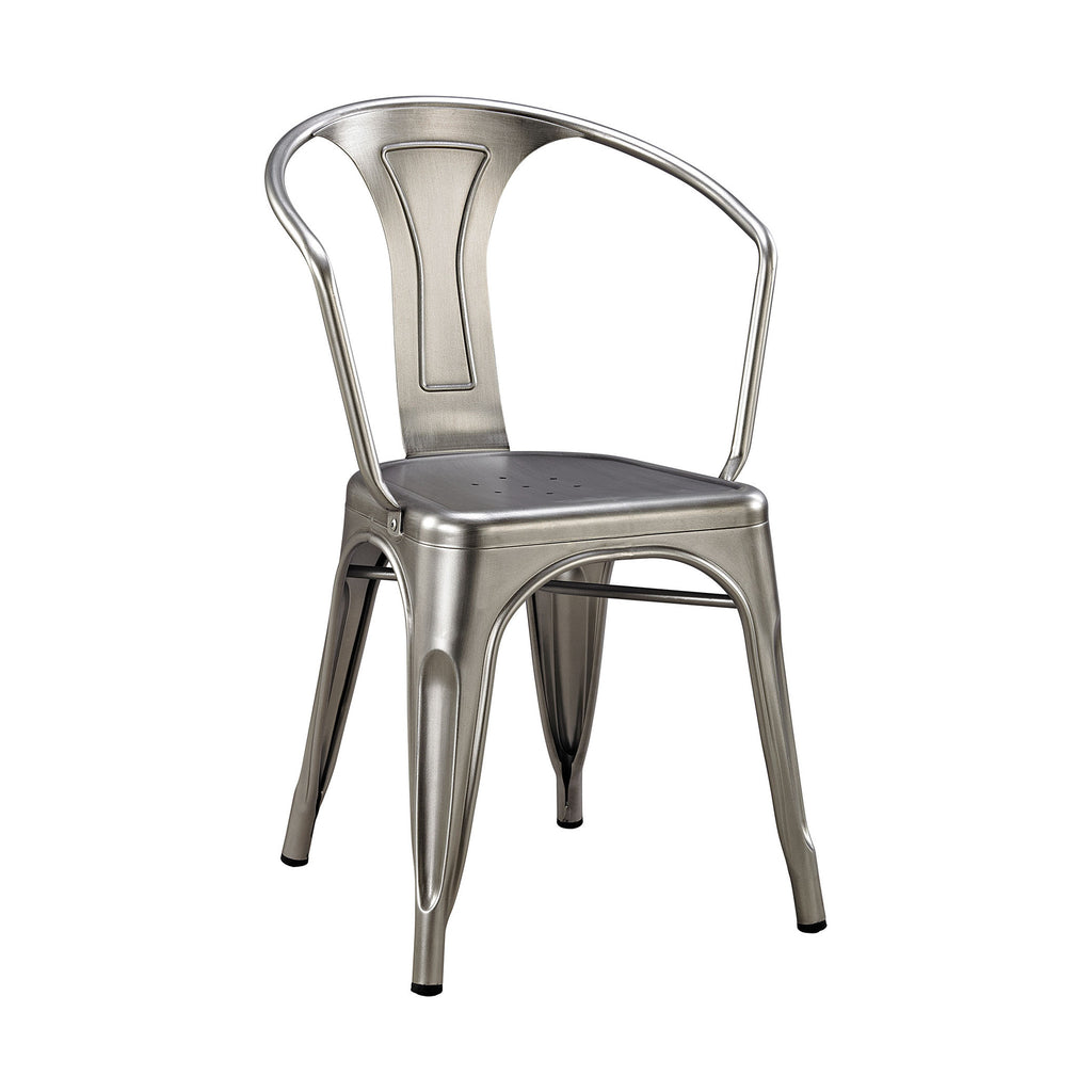 Sterling Acento Metal Chair (Silver) – EllaModern