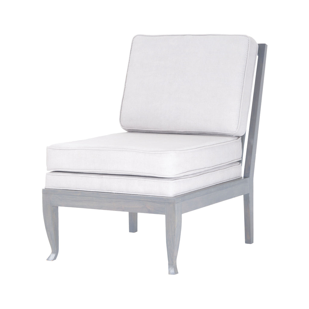 Dimond Home Janice Mahogany Wood Lounge Chair (Gray & White) – EllaModern